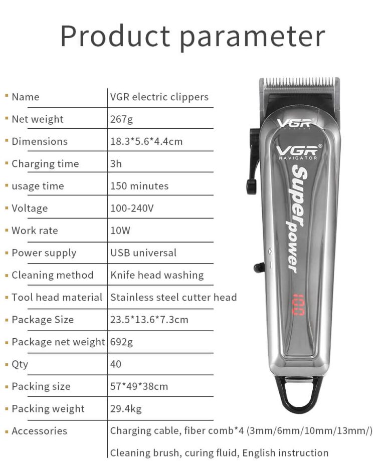 VGR V-060 Rechargeable Hair Clipper